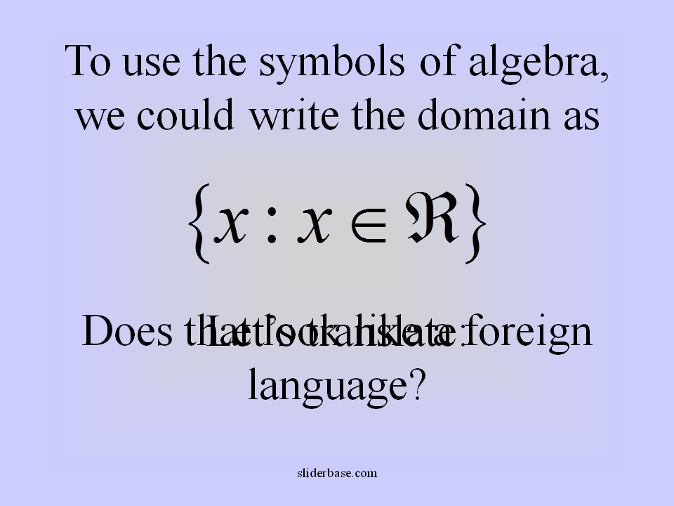 Domain And Range Presentation Mathematics