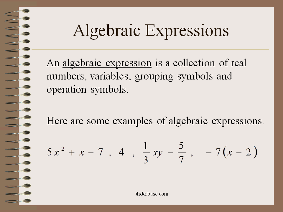 Simplifying Expressions Presentation Mathematics