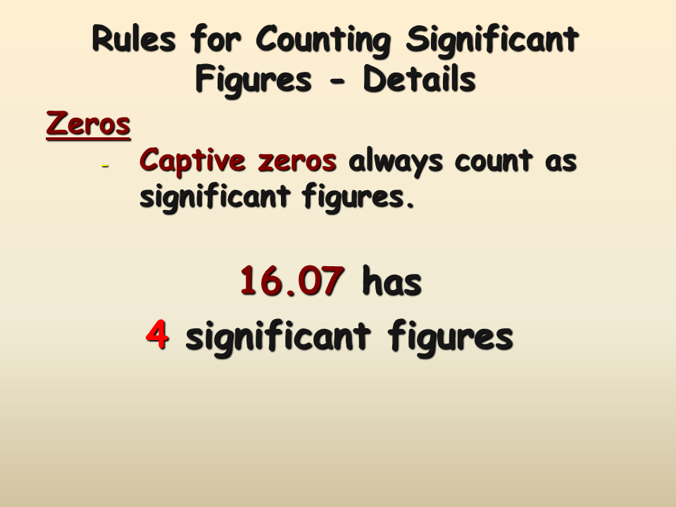 Significant Figures Presentation Chemistry