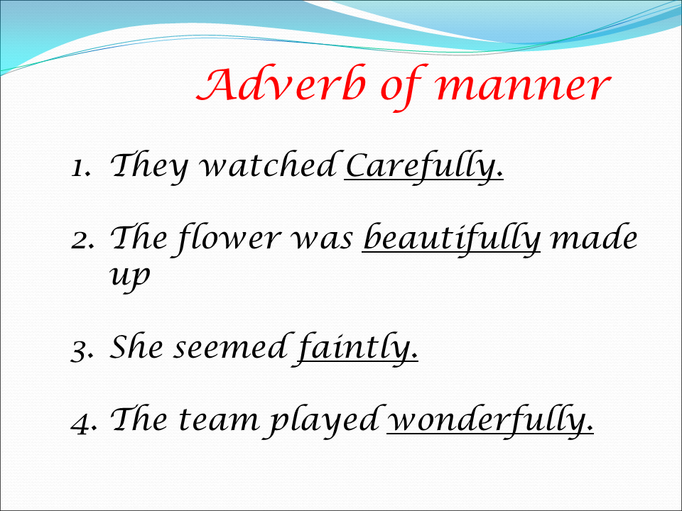Adverbs Presentation English Language