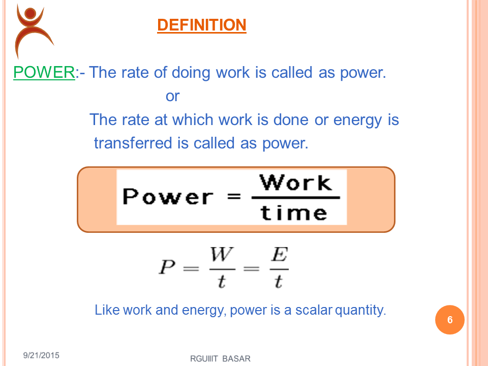 Power And Measuring It Presentation Physics
