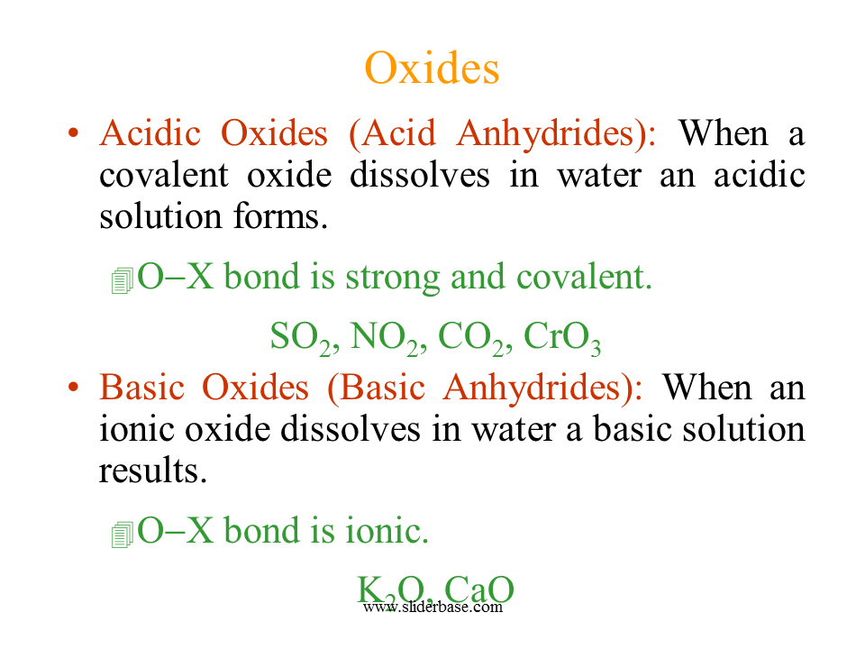 Oxides