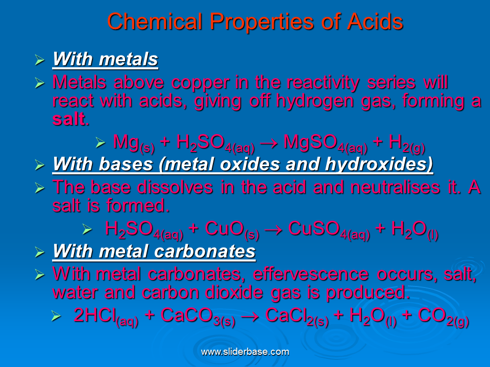 TYPES OF OXIDES